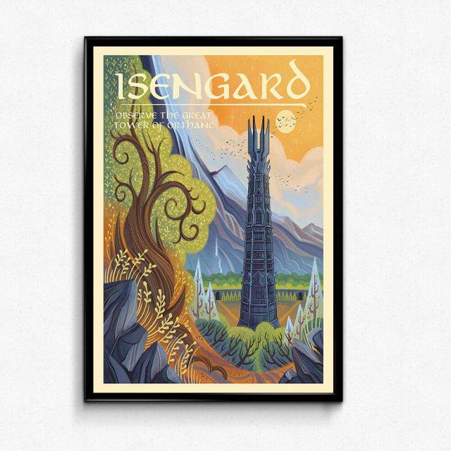 Lord of The Rings Middle Earth Wall Art Posters