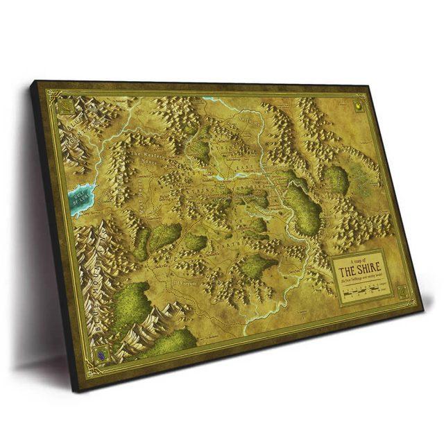 Lord of The Rings Map of The Shire