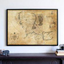 Lord of The Rings Tolkien Middle Earth Map