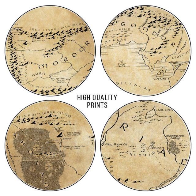 Lord of The Rings Tolkien Middle Earth Map